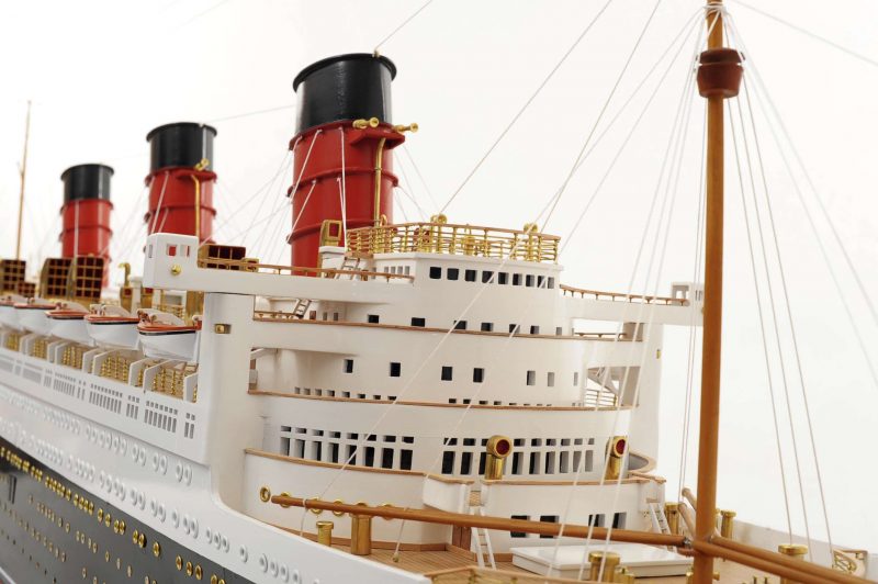 RMS Queen Mary Model,handcrafted ,ready made,wooden,historic models ...