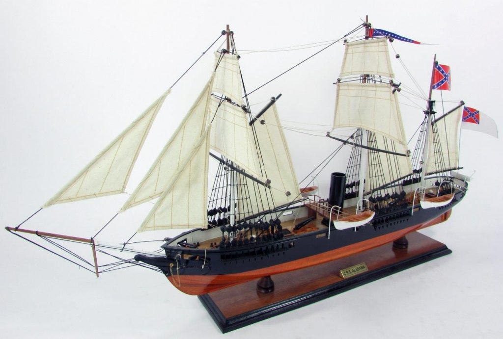 Css Alabama ship model