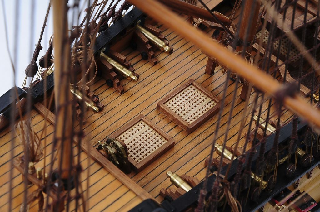 HMS Bellona Model Ship, wooden,historical,handcrafted,ready made,tall ...