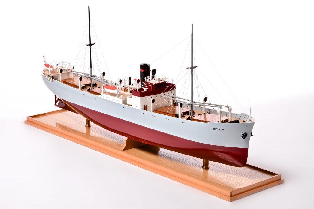 Sonja Cargo Steamship Custom Model, Bespoke Ship Models, Custom Display ...